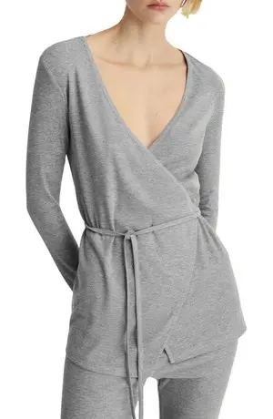 Mango Wrap Ribbed Cardigan