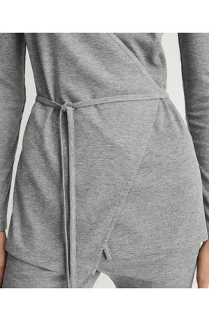 Mango Wrap Ribbed Cardigan