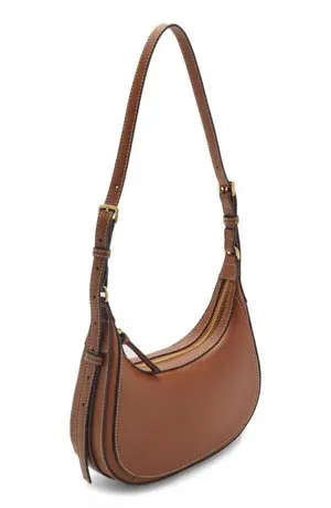 Mango Oval Faux Shoulder Bag
