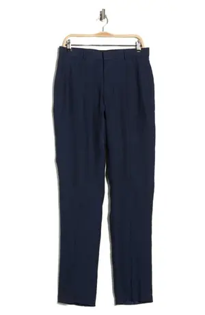 Nordstrom Henrik Trim Fit Italian Linen Suit Separate Pants - Navy Night