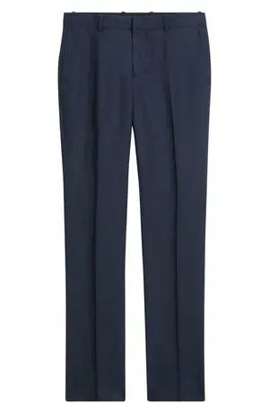 Nordstrom Henrik Trim Fit Italian Linen Suit Separate Pants - Navy Night