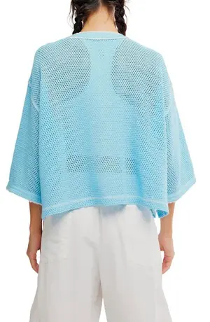 Free People Camp Out Embroidered Top