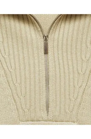 Mango Quarter Zip Pullover