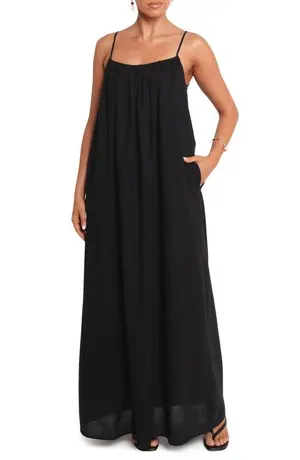 Sleeveless Spaghetti Strap Maxi Dress
