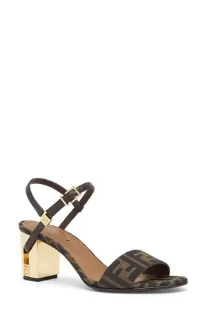 Fendi Block Heel Sandals For Women