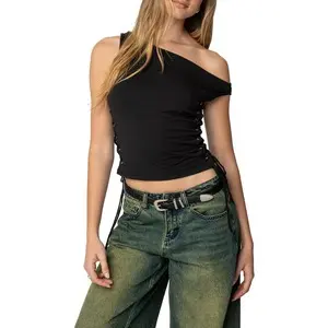 EDIKTED Angi One-shoulder Crop Top