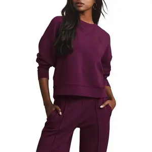 RHONE Dreamglow Crewneck Sweatshirt - Dark Berry