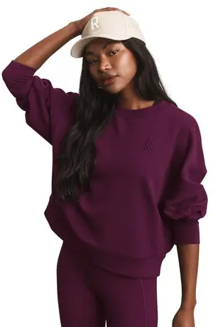 RHONE Dreamglow Crewneck Sweatshirt - Dark Berry