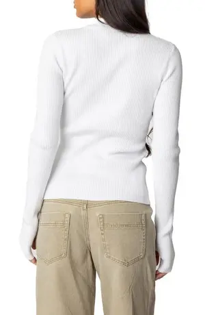 EDIKTED Mirielle Collar Rib Cardigan