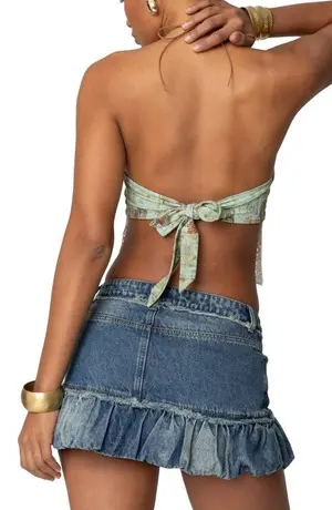 EDIKTED Kloe Backless Halter Top