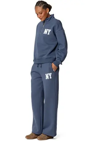 EDIKTED Ny Wide Leg Fleece Sweatpants