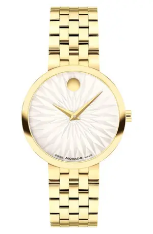 Movado Museum Classic Bracelet Watch - White