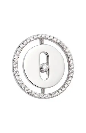 Messika Lucky Move Diamond Pavé Button Earrings
