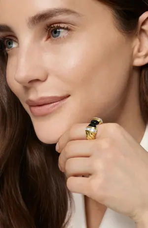 David Yurman Sculpted Cable Open Cocktail Ring