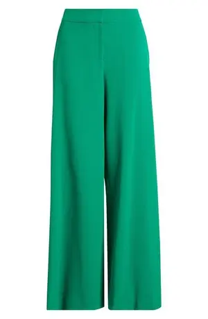 TAHARI ASL Wide Leg Pants - Emerald