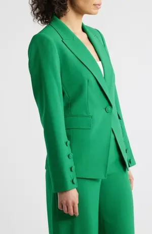 TAHARI ASL One-button Blazer - Emerald