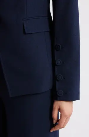 TAHARI ASL One-button Blazer - Deep Navy