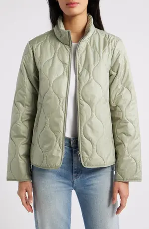 Sam Edelman Quilted Jacket - Sage