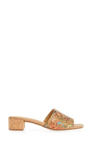 CHOCOLAT BLU Cindy Slide Sandal - Graffiti Cork
