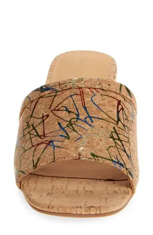 CHOCOLAT BLU Cindy Slide Sandal - Graffiti Cork