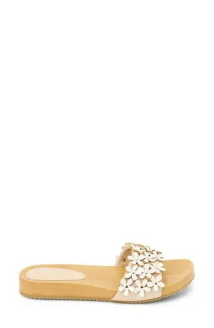 Matisse Chelsea Floral Slide Sandal - White
