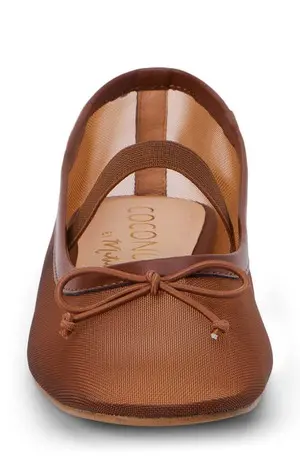 Matisse Bronx Mesh Ballerina Flat - Brown Mesh