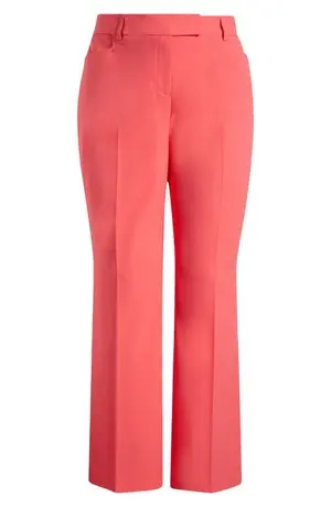TAHARI ASL Bird Eye Straight Leg Trousers - Sunset