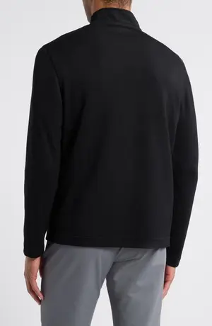 Johnston & Murphy Relaxed Fit Zip-up Sweatshirt - Black