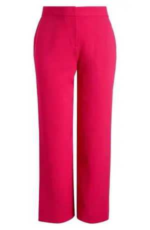 TAHARI ASL Wide Leg Trousers - Raspberry