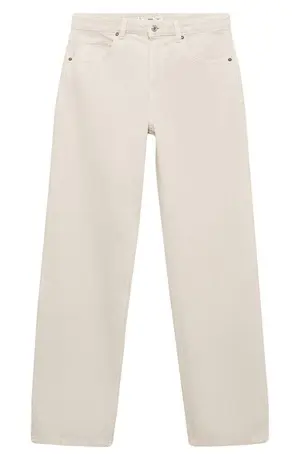 Mango High-rise Straight Leg Jeans
