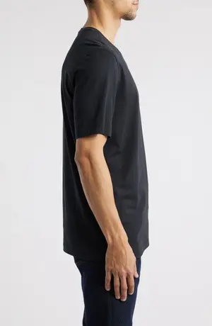 Johnston & Murphy Essential Pima Cotton & Modal T-shirt - Black