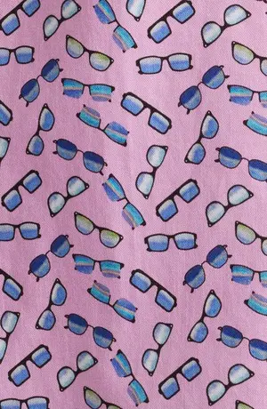 Johnston & Murphy Sunglasses Print Short Sleeve Button-down Shirt