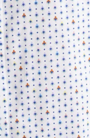 Johnston & Murphy Ditsy Floral Print Short Sleeve Button-up Shirt
