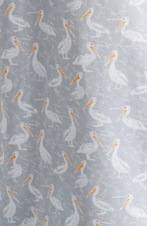 Johnston & Murphy Pelican Print Short Sleeve Button Down Shirt