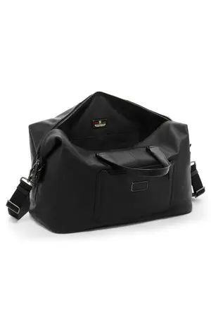 Tumi Nelson Leather Duffle Bag - Black Bombe