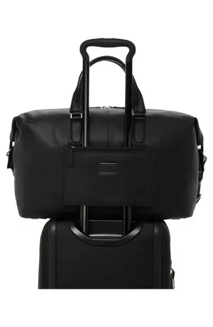 Tumi Nelson Leather Duffle Bag - Black Bombe