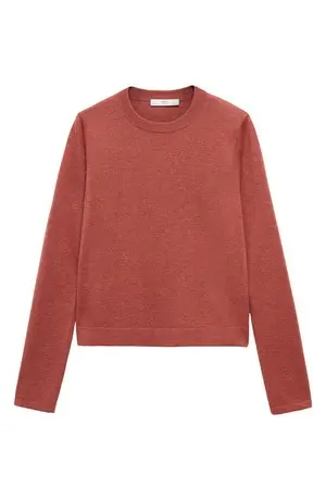 Mango Crewneck Sweater - Medium Pink
