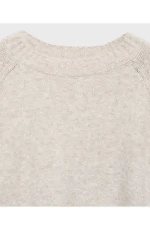 Mango Relaxed Crewneck Sweater - Beige