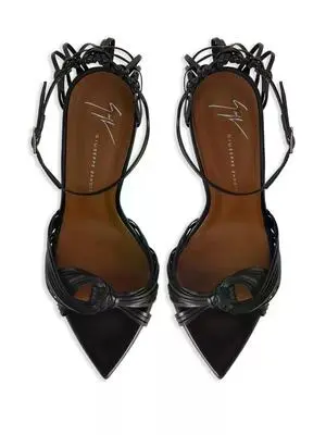 GIUSEPPE ZANOTTI 105mm Intriigo Knot Sandals - Black