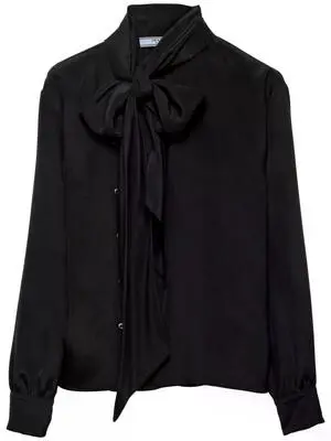 Prada Marocain Shirt - Black