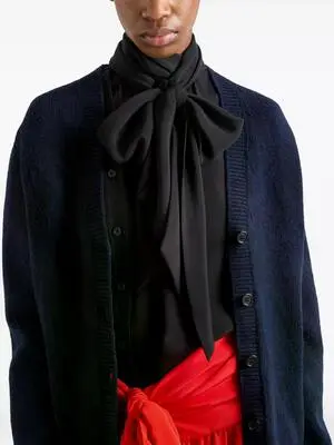 Prada Marocain Shirt - Black