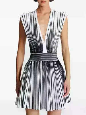 Balmain Flared Knitted Dress