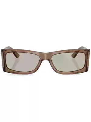 Prada Rectangle Frame Sunglasses - Brown
