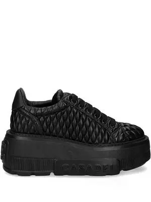 Casadei Quilted Low Top Sneakers