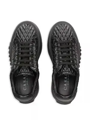 Casadei Quilted Low Top Sneakers