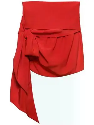 Prada Crepe De Chine Mini Skirt