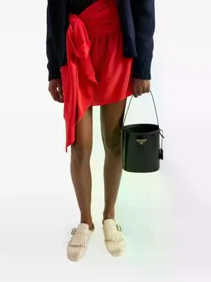 Prada Crepe De Chine Mini Skirt