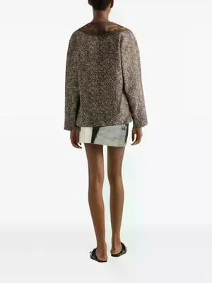 Prada Single-breasted Patterned Jacket