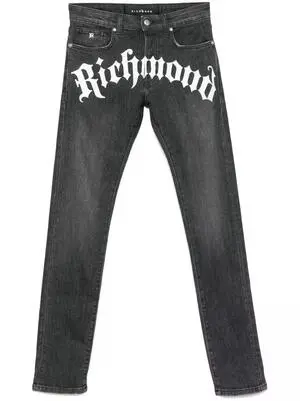 John Richmond Black Wash Bottoms For Men