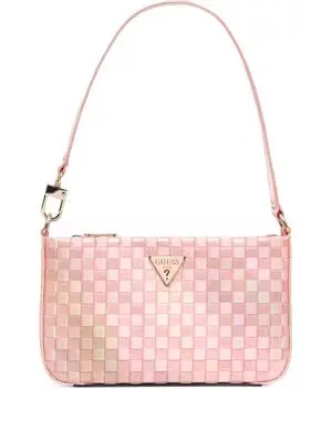 Guess Logo-plaque Shoulder Bag - Pink